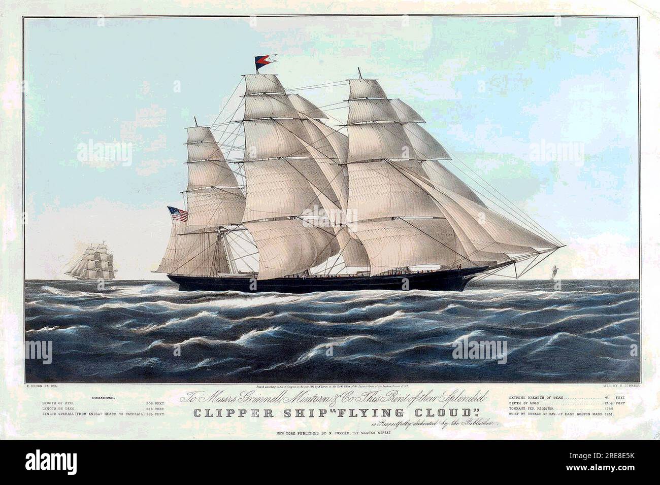 Vintage maritime lithographs hi-res stock photography and images - Alamy