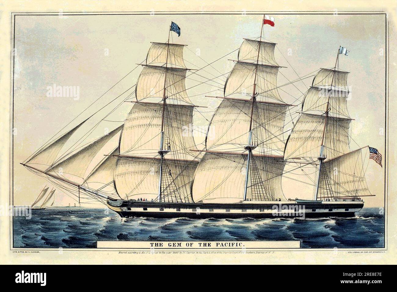 Retro sailing ship sketches hi-res stock photography and images - Alamy