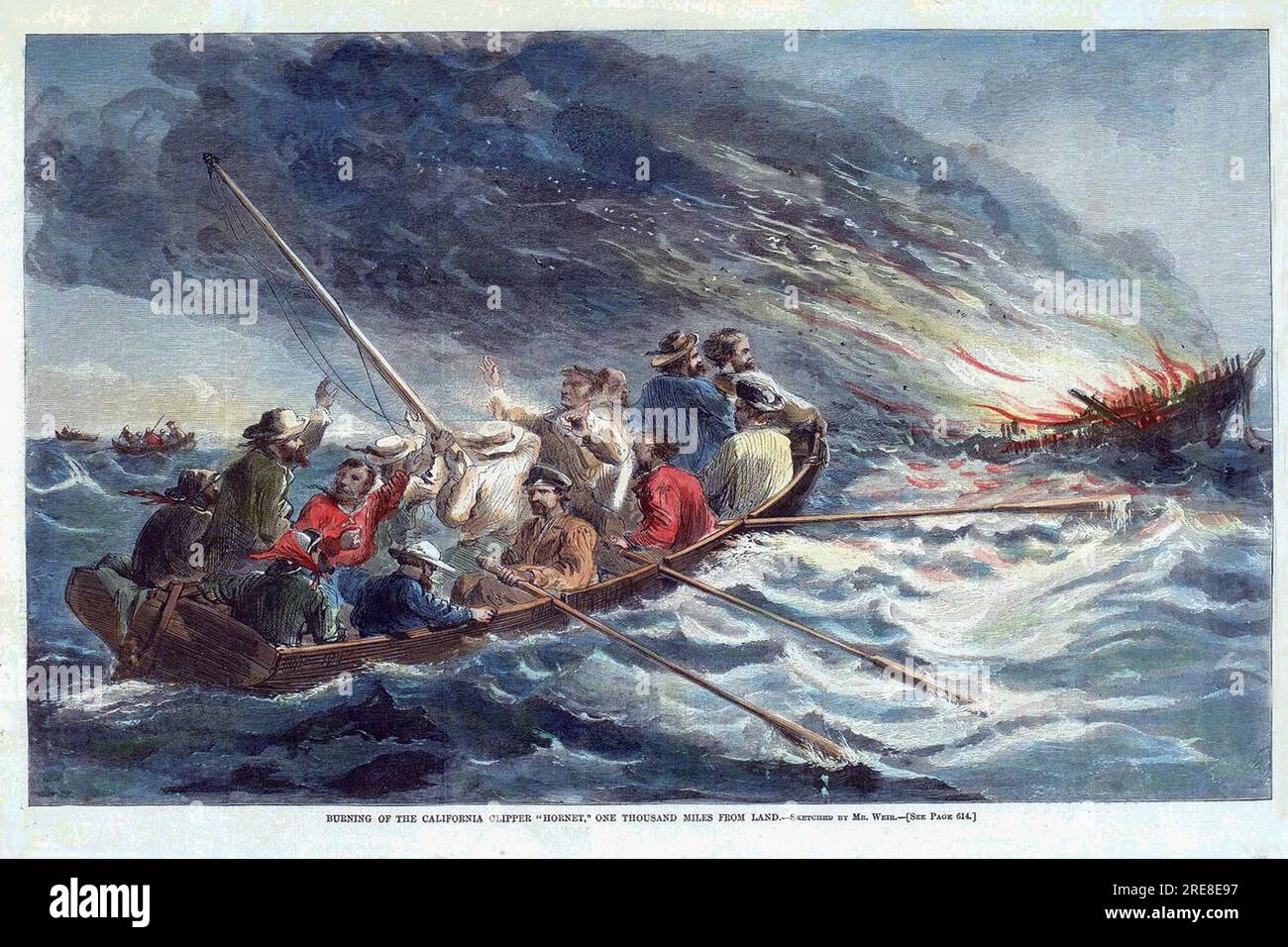 Vintage yacht engravings hi-res stock photography and images - Alamy