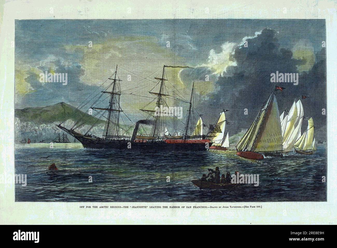 Vintage maritime lithographs hi-res stock photography and images - Alamy