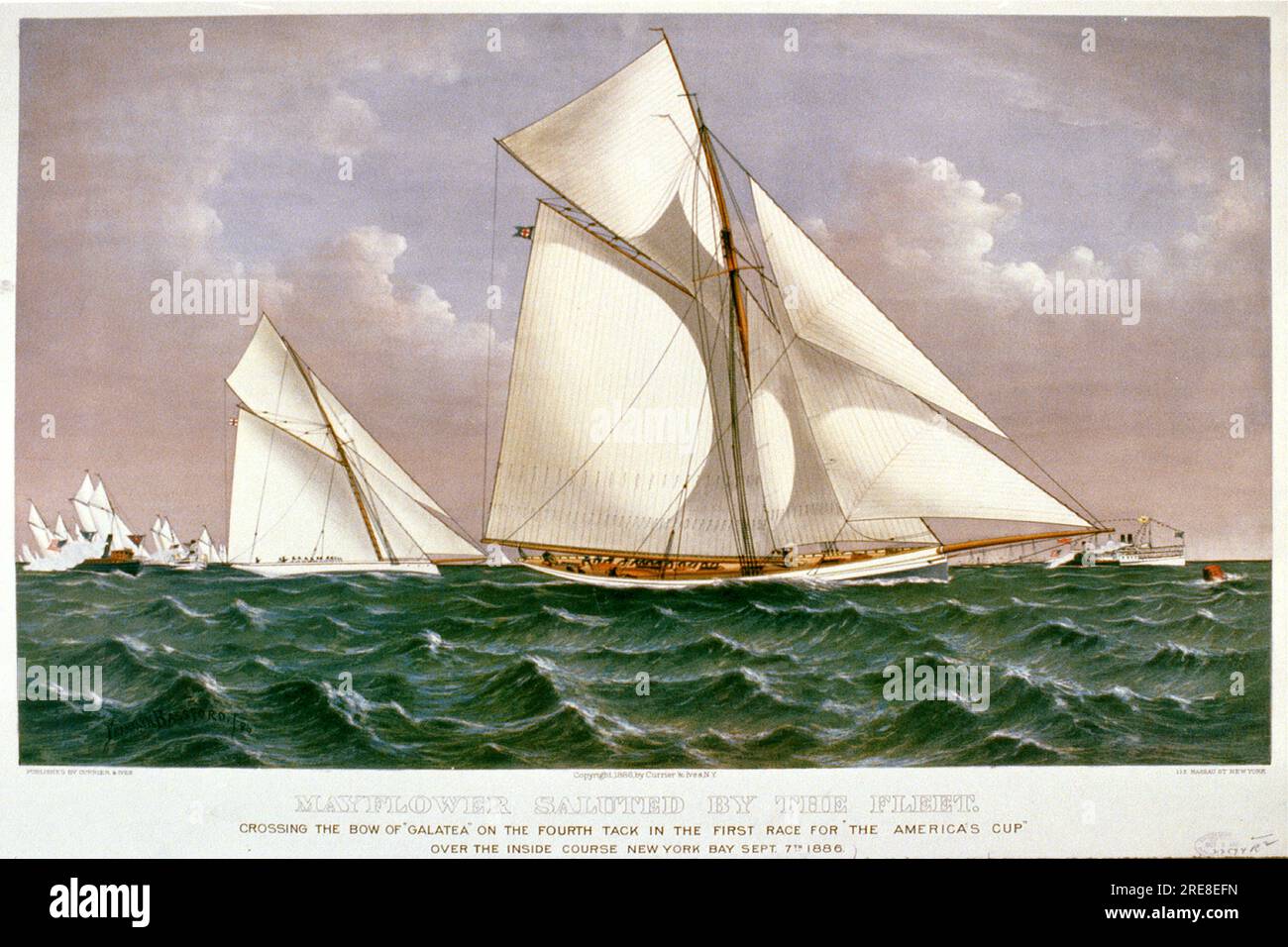 Vintage maritime lithographs hi-res stock photography and images - Alamy
