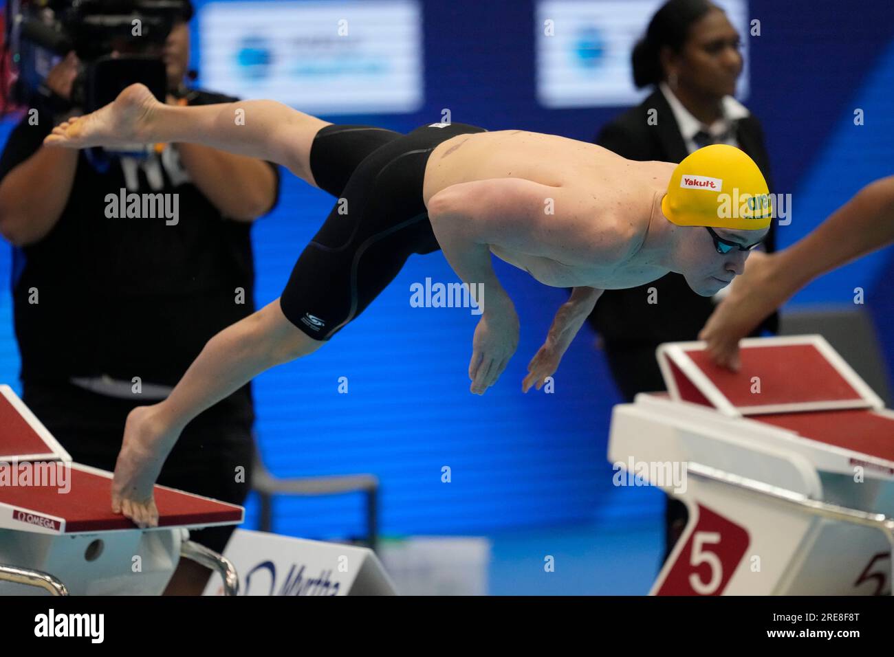 Samuel Short of Australia competes during the men's 800m freestyle ...