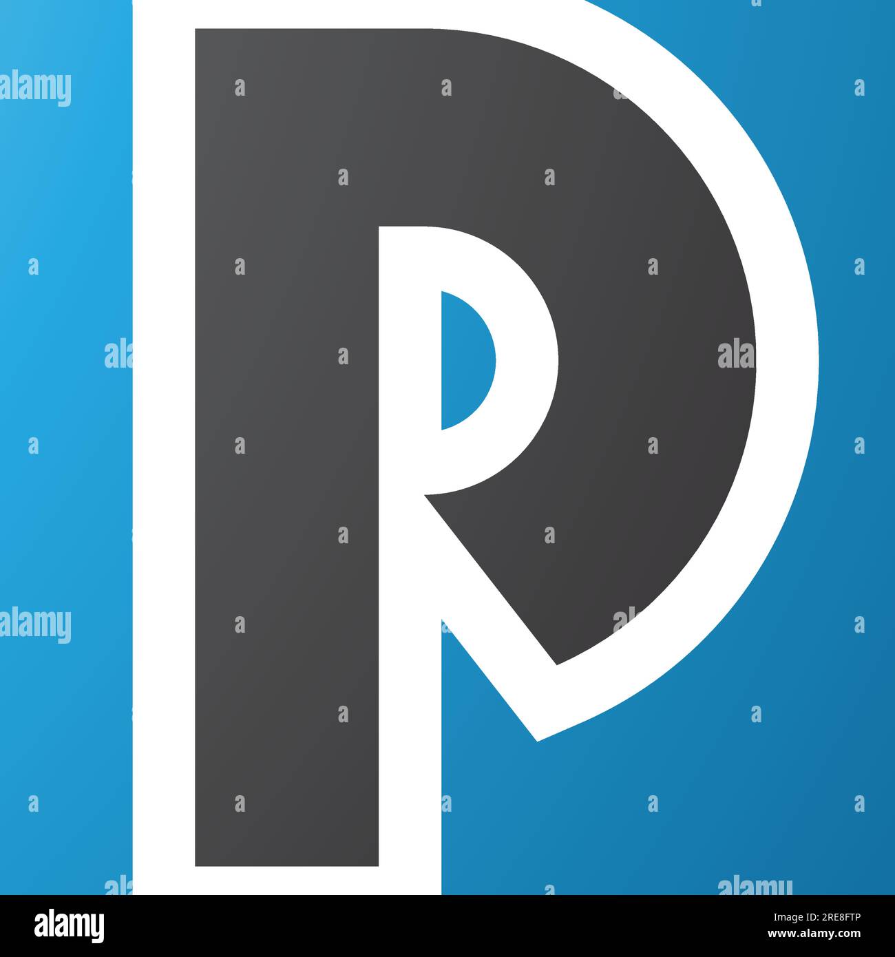 White letter p on a blue background hi-res stock photography and images ...