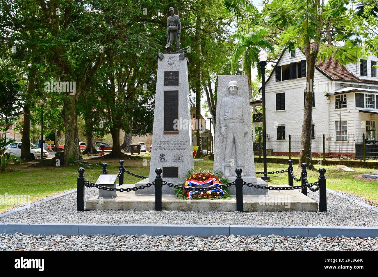 TRIS monument is, in memory of the Force in Suriname, who had the task ...