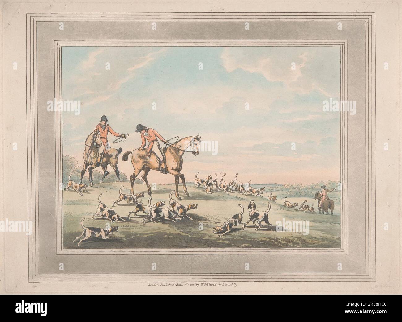 Hunting, Shooting, etc. [four of a set of six, untitled]: 2. The Check ...