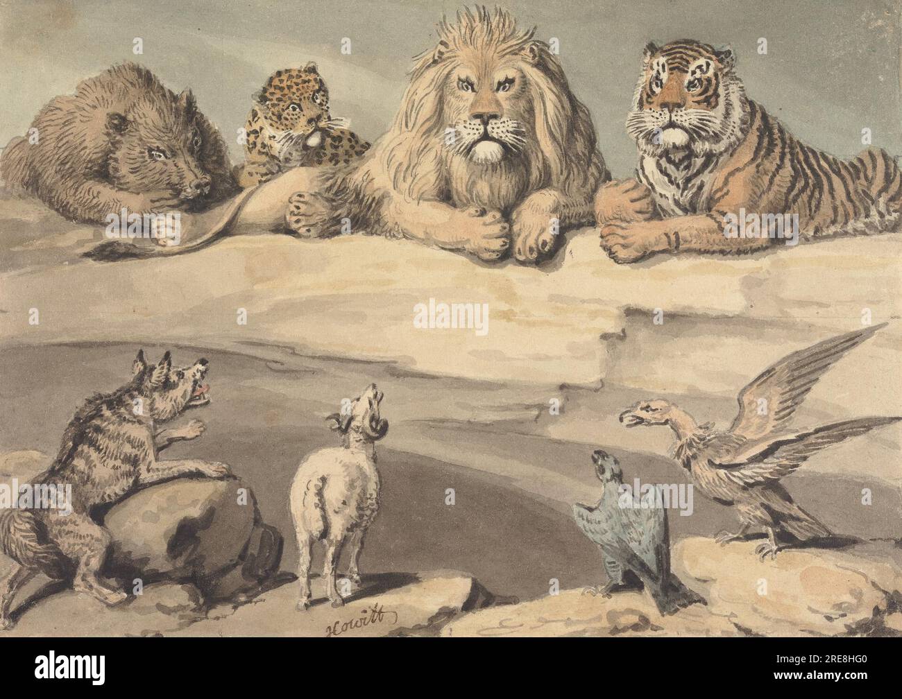 A Boar, a Leopard, a Lion, a Tiger, a Wolf, a Ram, and Two Eagles by ...