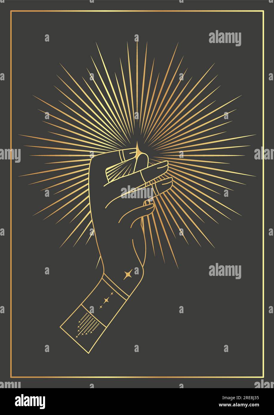 The illustration card for tarot the star the illustration hi-res stock ...