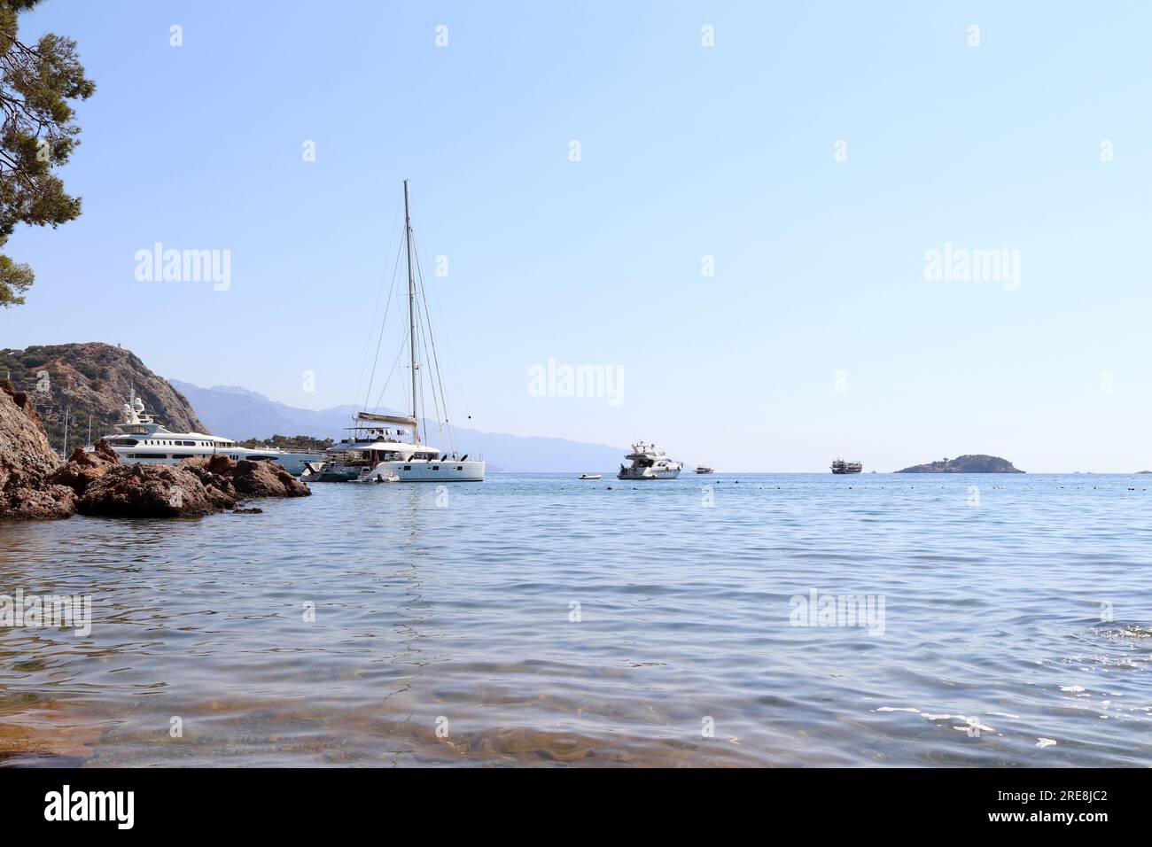 Fethiye beaches sea view Turkey Stock Photo - Alamy