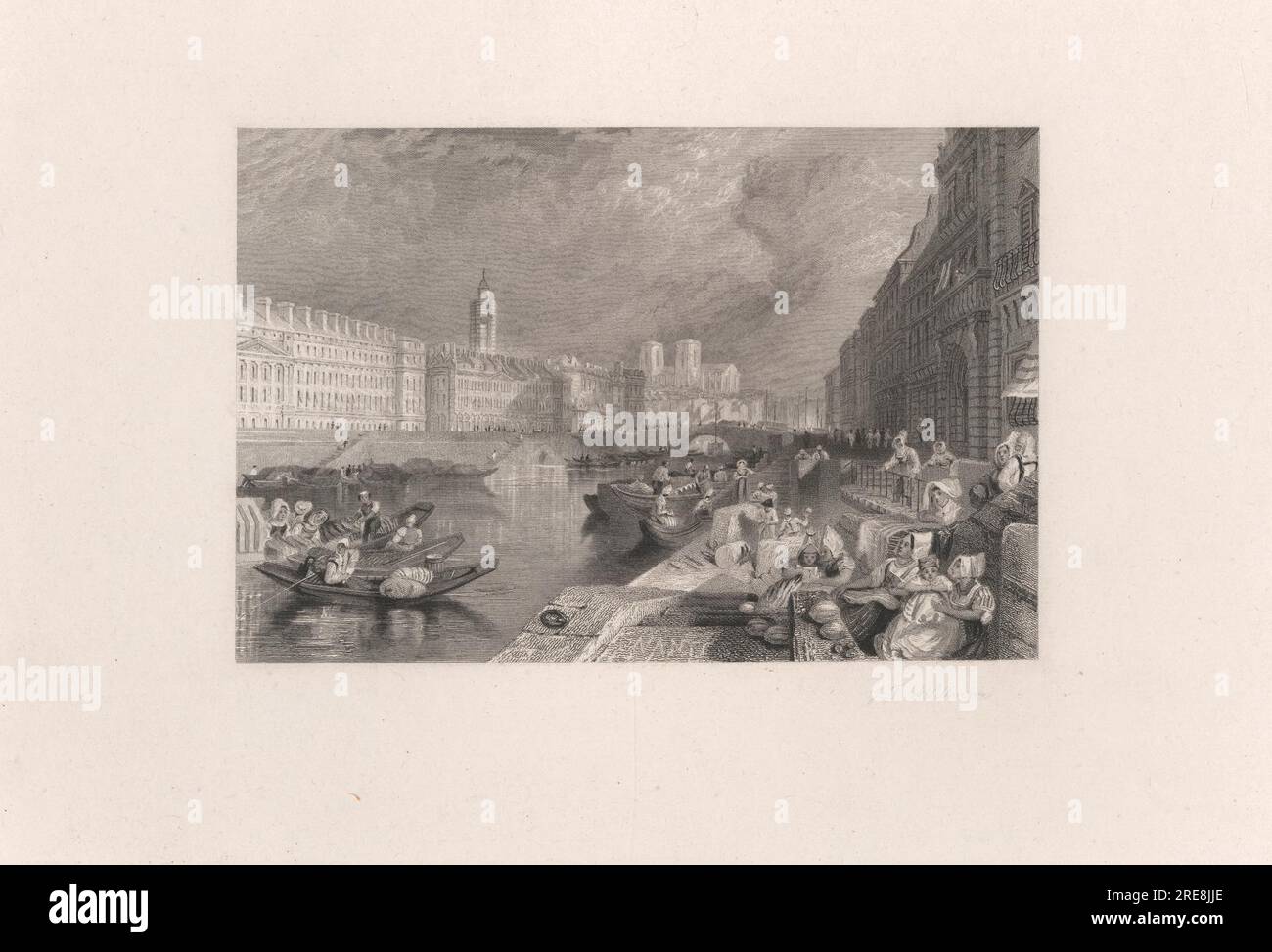 Nantes between 1828 and 1837 by James Tibbits Willmore Stock Photo - Alamy