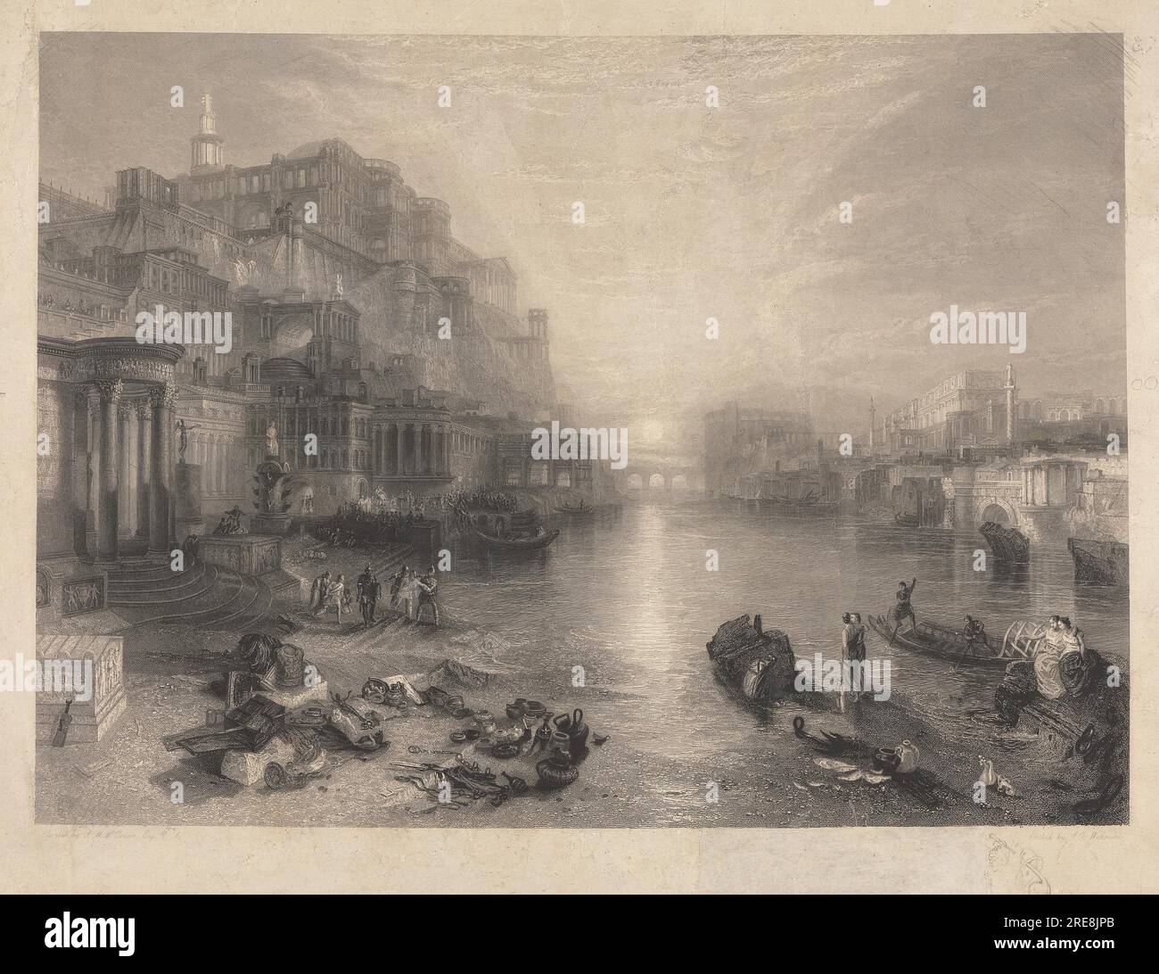 Ancient Italy - Ovid Banished from Rome 1842 by James Tibbits Willmore ...
