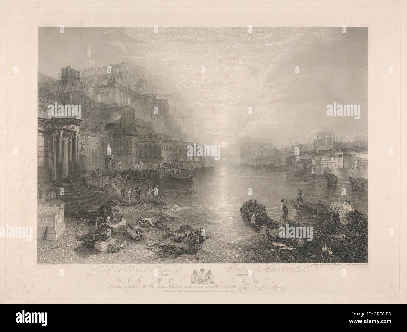 Ancient Italy - Ovid Banished from Rome 1842 by James Tibbits Willmore ...