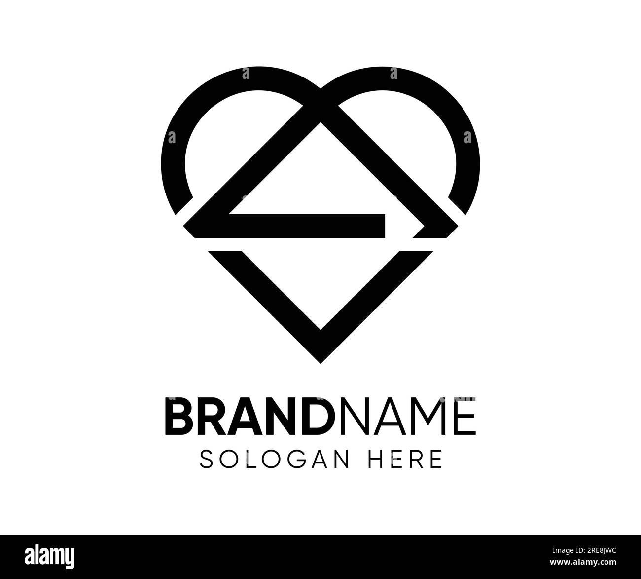 Love logo design vector hi-res stock photography and images - Alamy