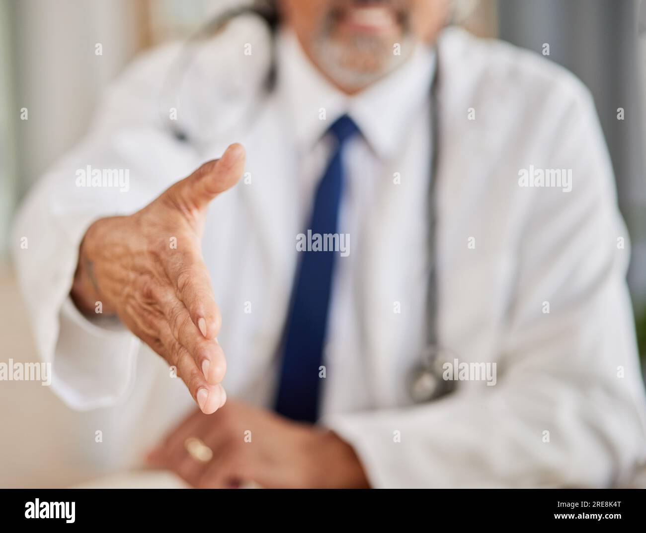 Success doctor handshake hiring hi-res stock photography and images - Alamy