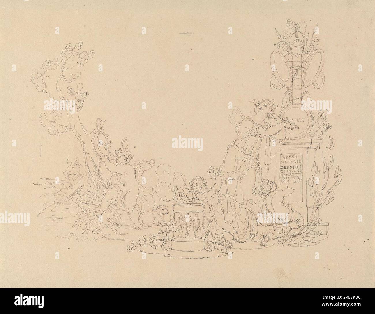 Designs for Illustrations to Beethoven's Works by Edward Francis Burney ...