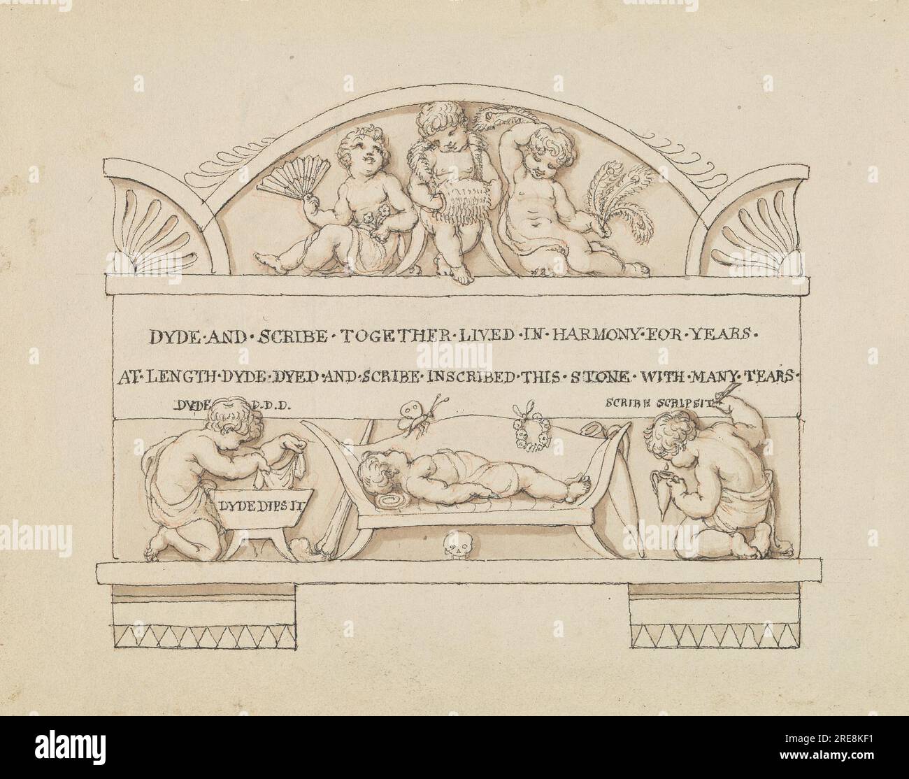 Design for Monument to Dyde and Scribe by Edward Francis Burney Stock ...