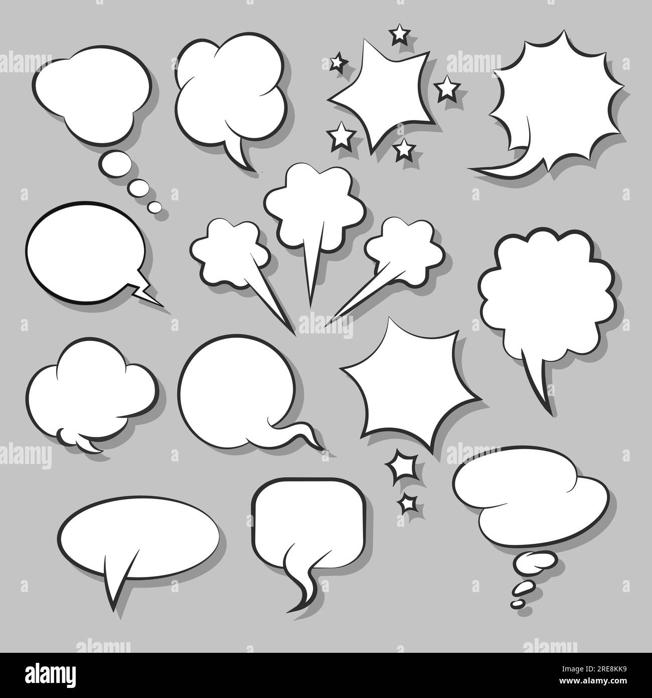 Dialogue balloon blank Stock Vector Images - Alamy