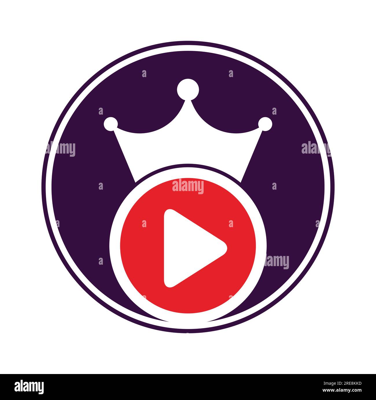 King Video vector logo design template. Royal film logo design vector ...