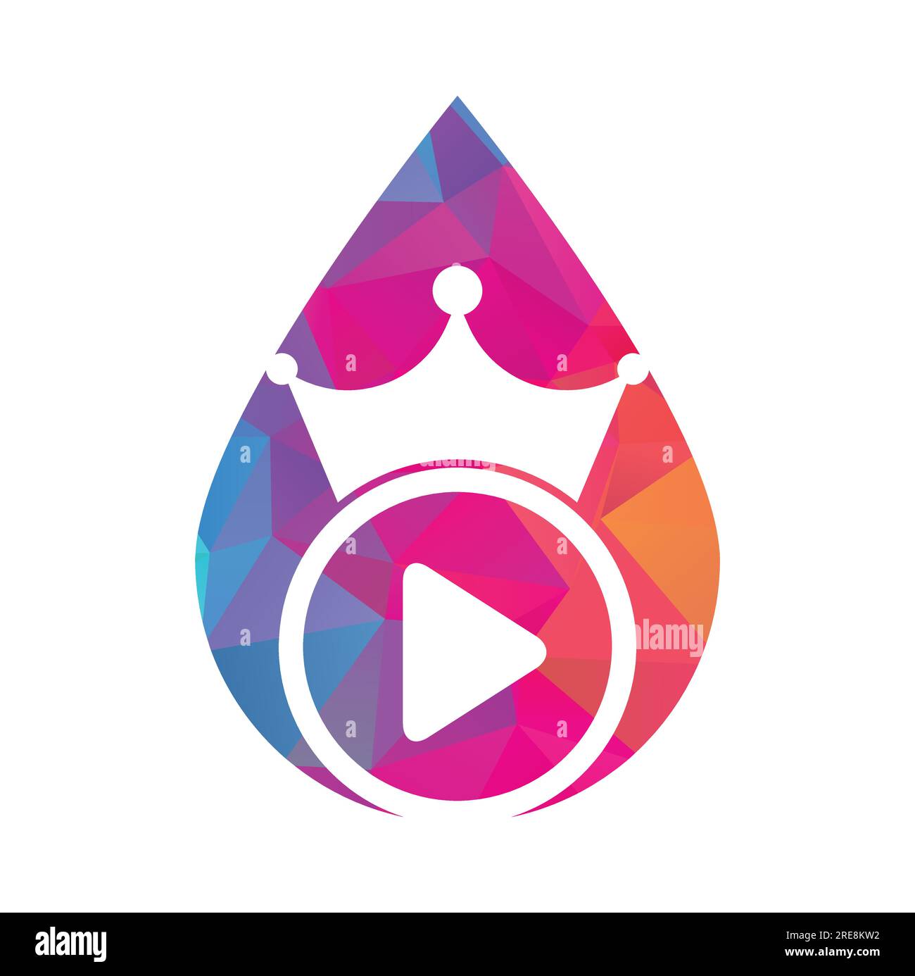King Video vector logo design template. Royal film logo design vector ...