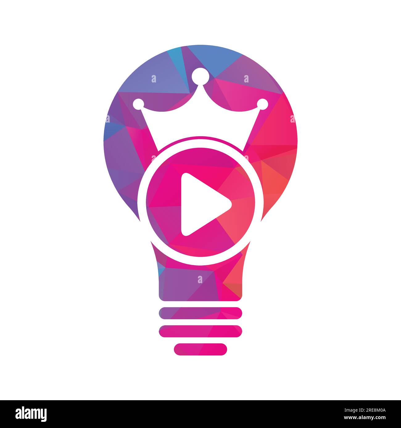 King Video vector logo design template. Royal film logo design vector ...