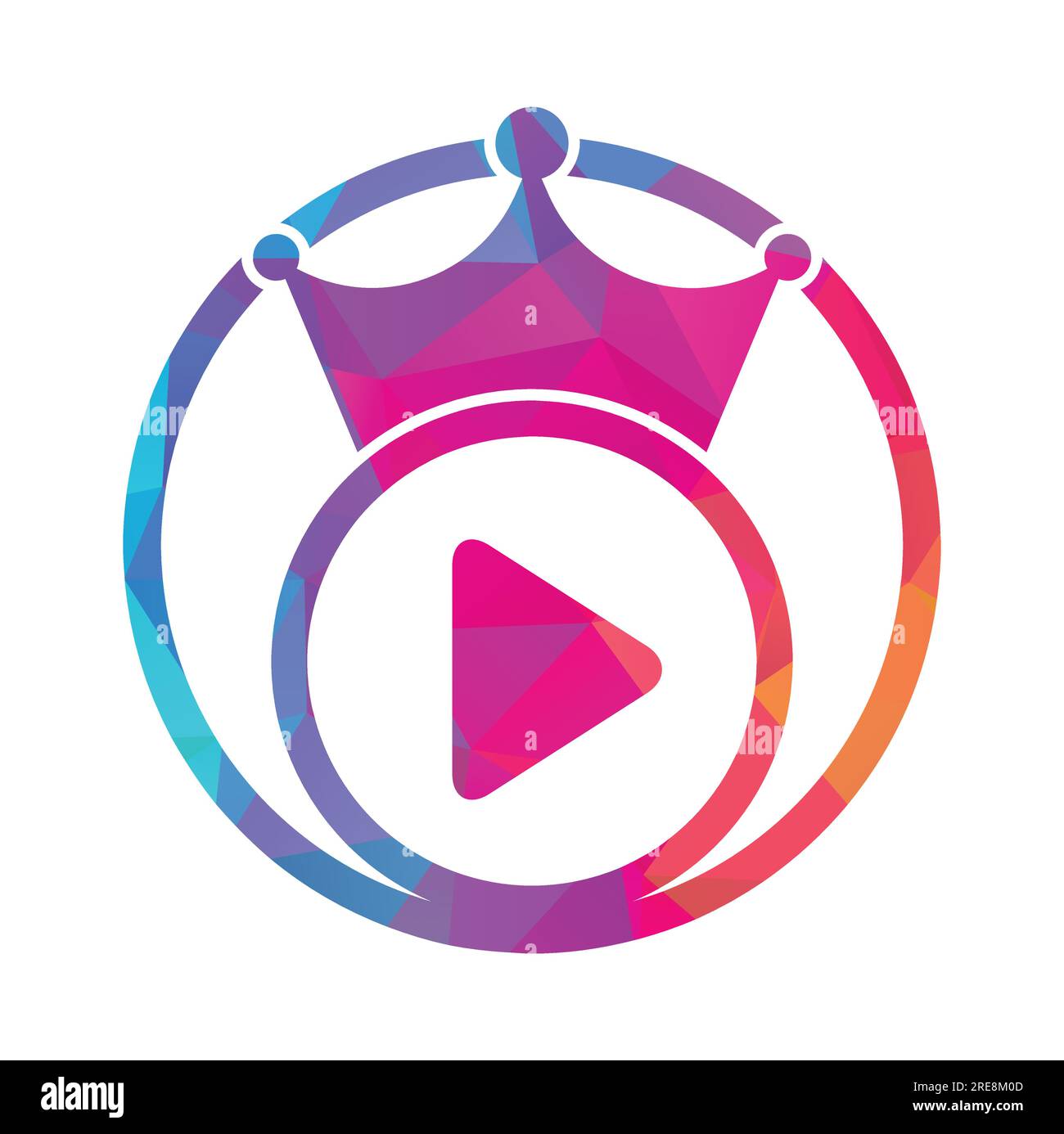 King Video vector logo design template. Royal film logo design vector ...