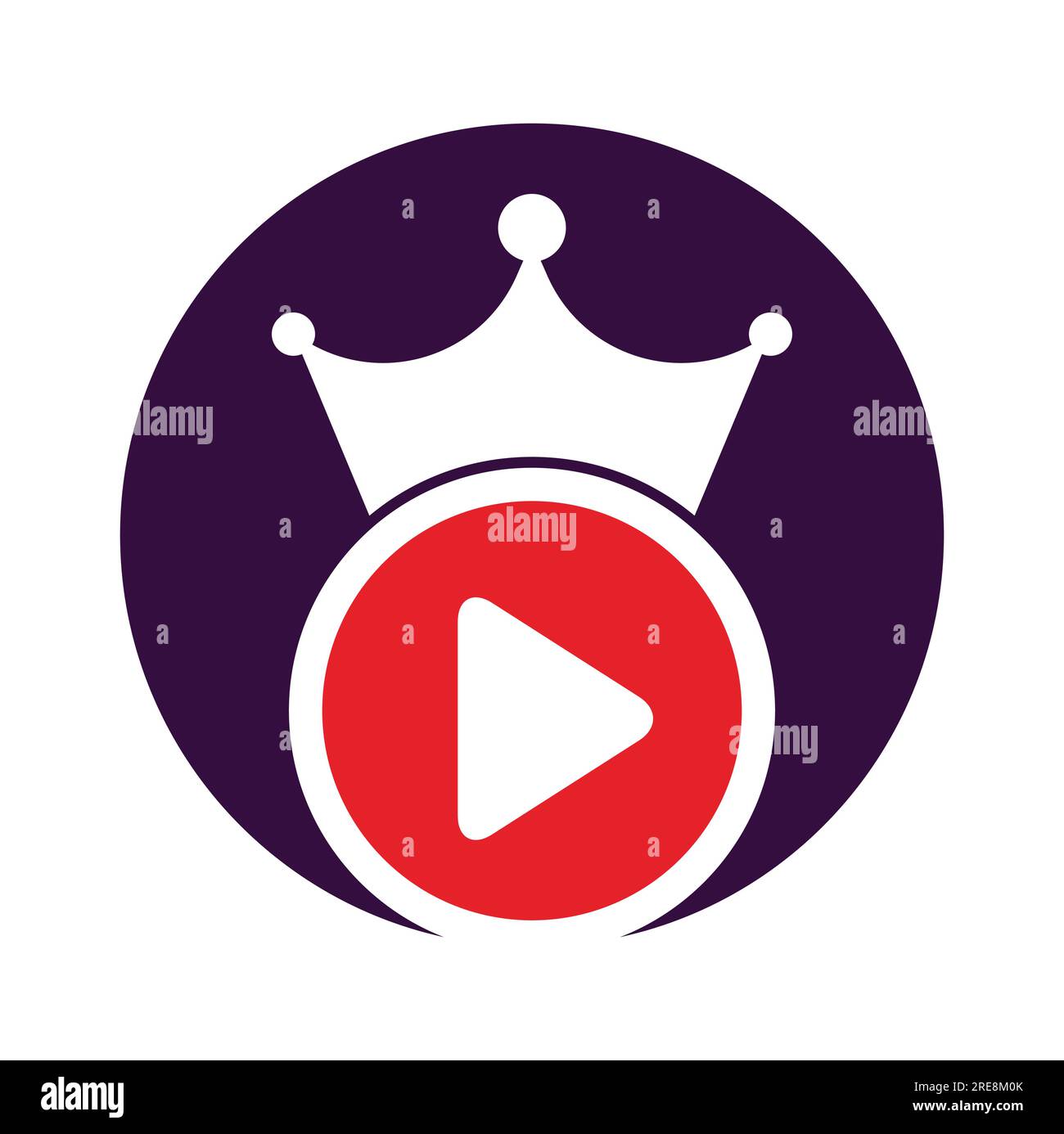 King Video vector logo design template. Royal film logo design vector ...