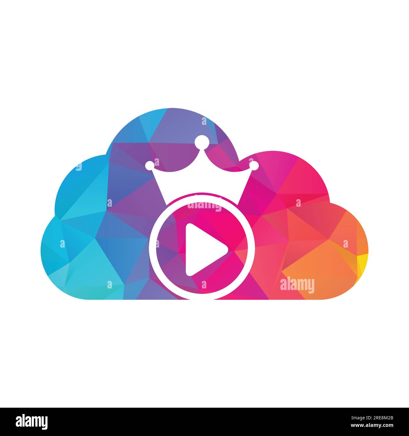 King Video vector logo design template. Royal film logo design vector ...