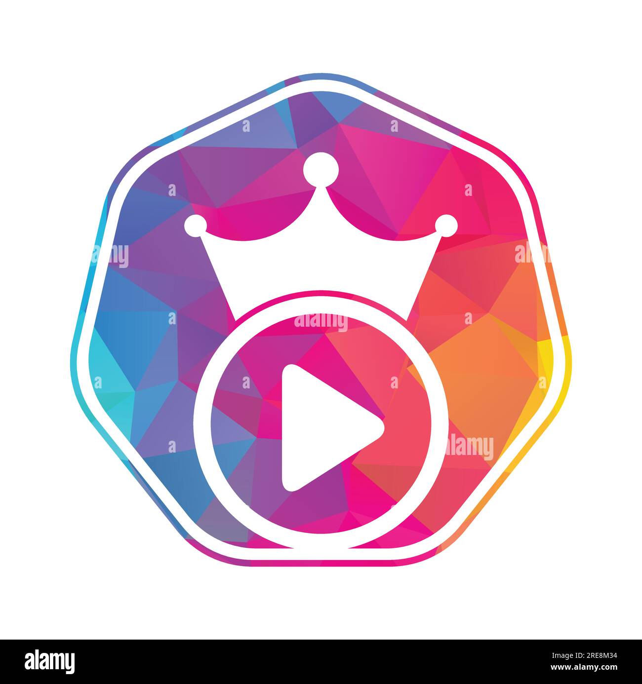 King Video vector logo design template. Royal film logo design vector ...