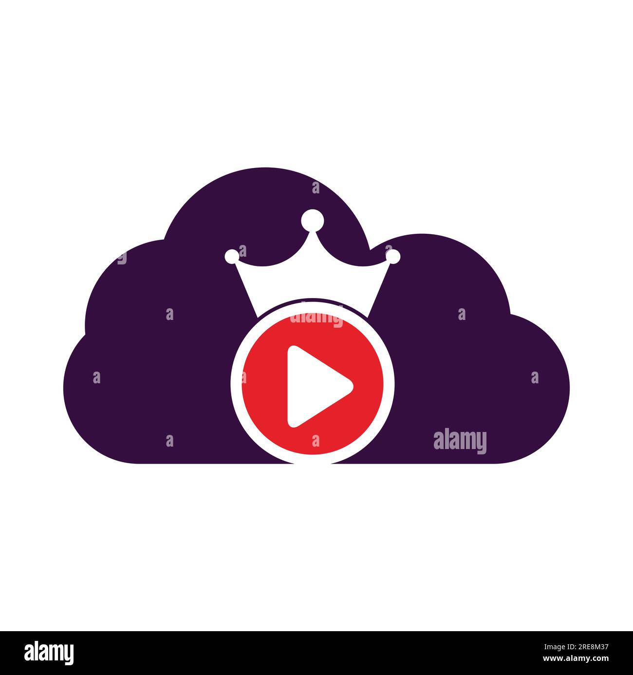 King Video vector logo design template. Royal film logo design vector ...