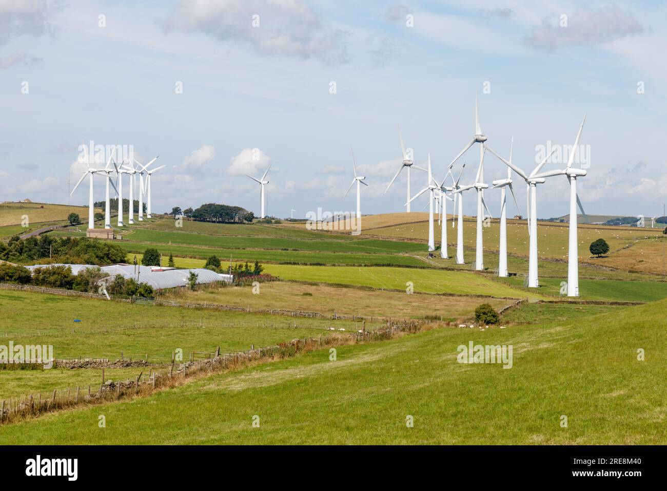 Wind turbines at Royd Moor Stock Photo - Alamy