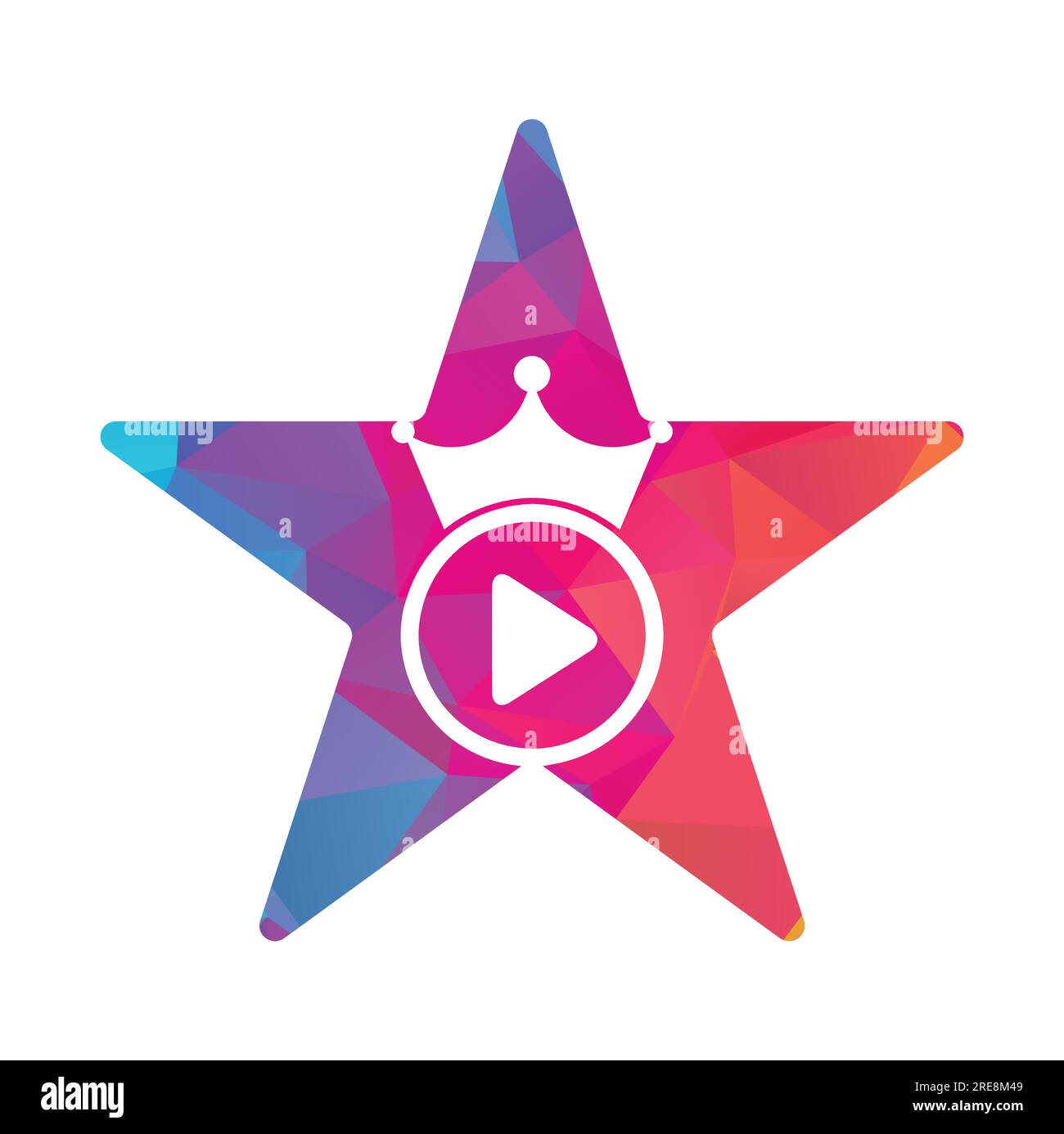 King Video vector logo design template. Royal film logo design vector ...