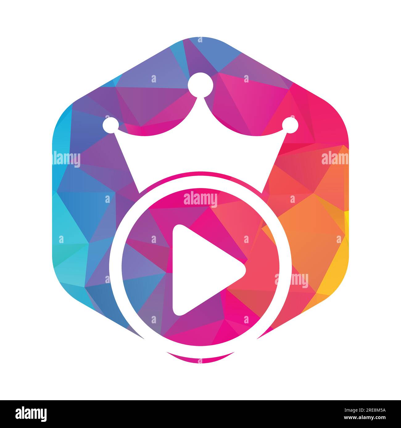 King Video vector logo design template. Royal film logo design vector ...