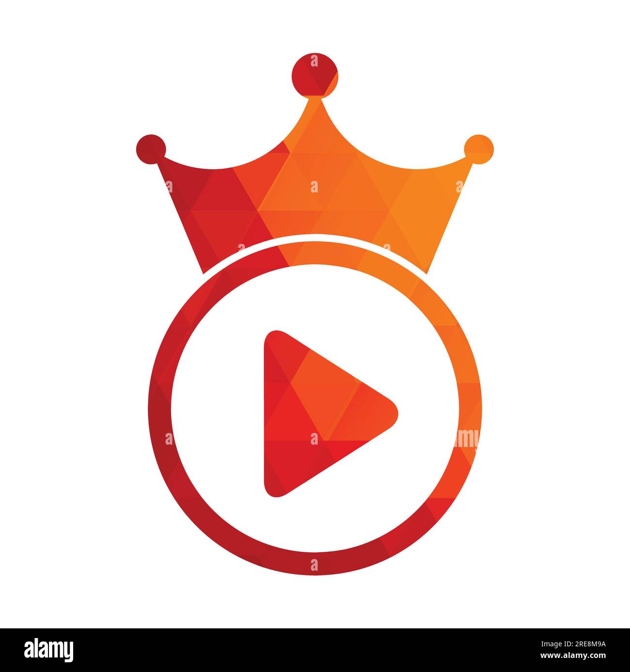 King Video vector logo design template. Royal film logo design vector ...