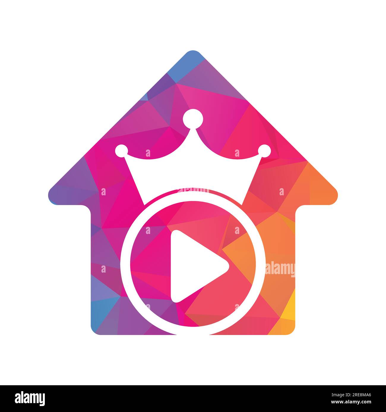 King Video vector logo design template. Royal film logo design vector ...