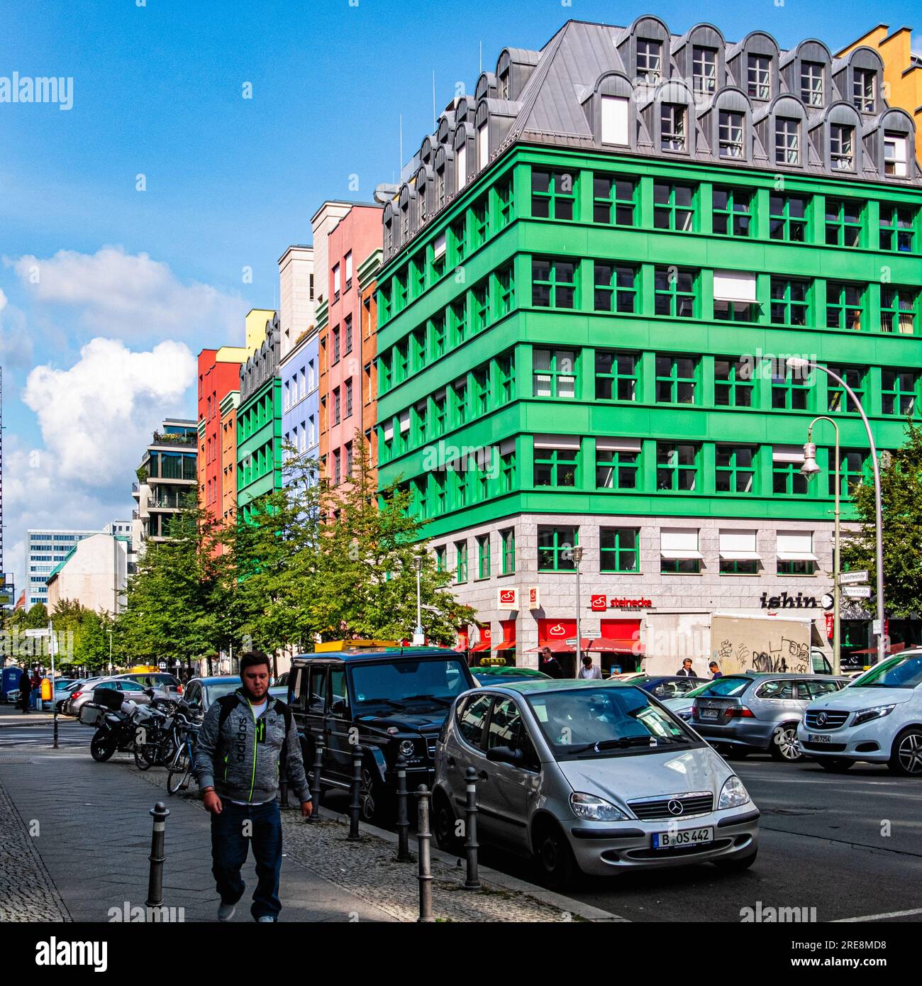 Colourful residential & Commercial buildings, Cnr Zimmerstrasse ...