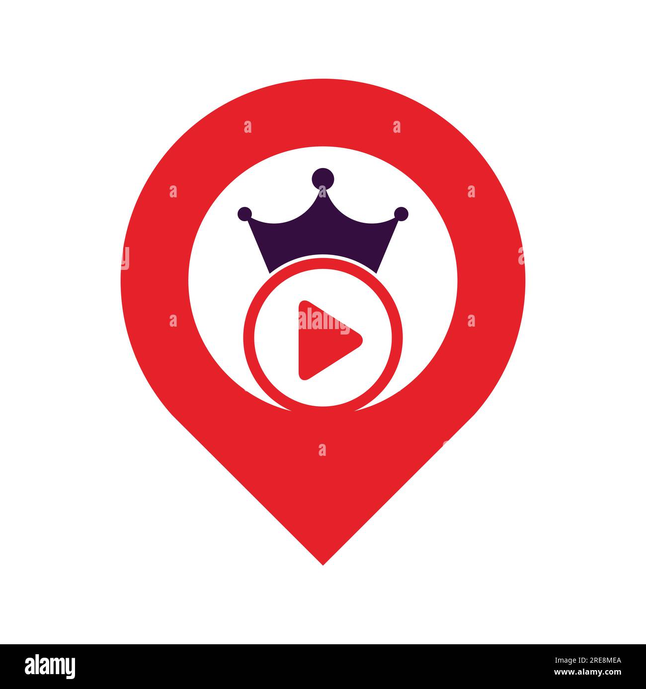 King Video vector logo design template. Royal film logo design vector ...