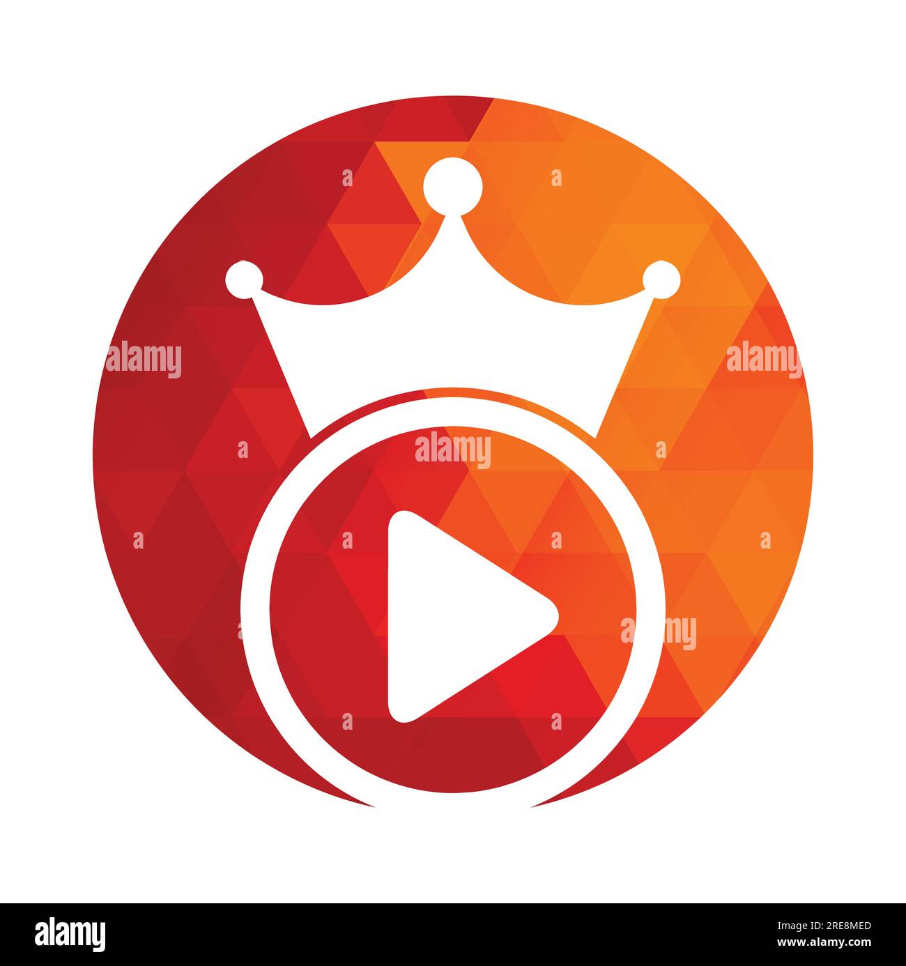 King Video vector logo design template. Royal film logo design vector ...