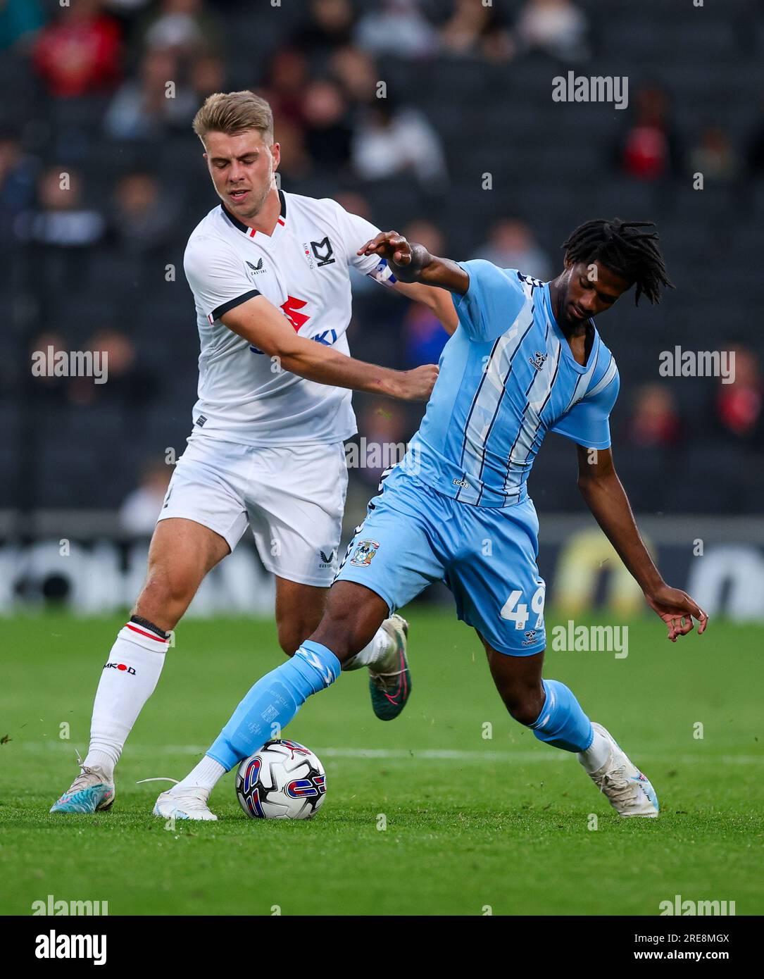 Coventry City's Justin Obikwu in action during the pre-season friendly ...