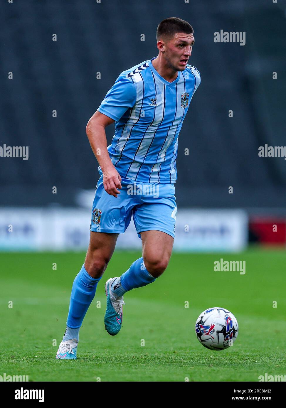Coventry City's Bobby Thomas in action during the pre-season friendly ...