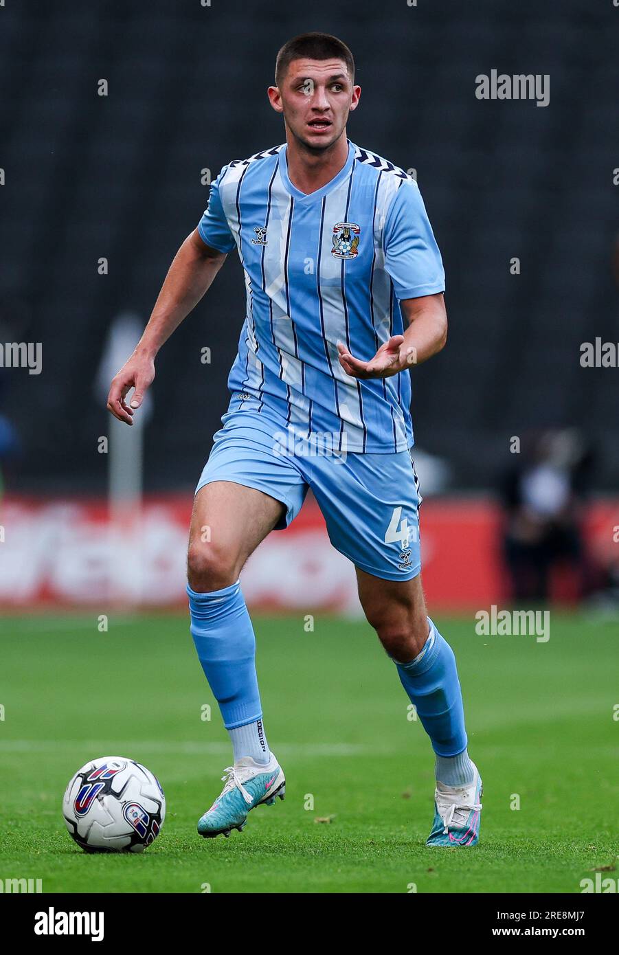 Coventry City's Bobby Thomas in action during the pre-season friendly ...