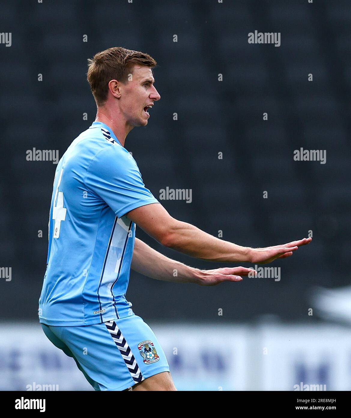 Coventry City's Ben Sheaf in action during the pre-season friendly ...