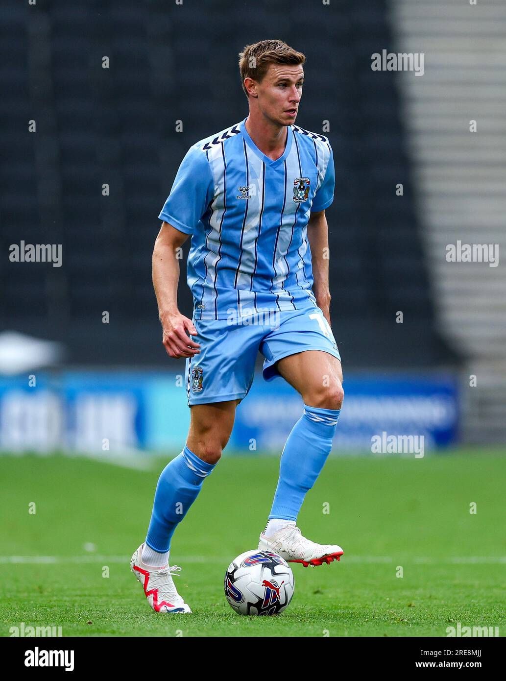 Coventry City's Ben Sheaf in action during the pre-season friendly ...