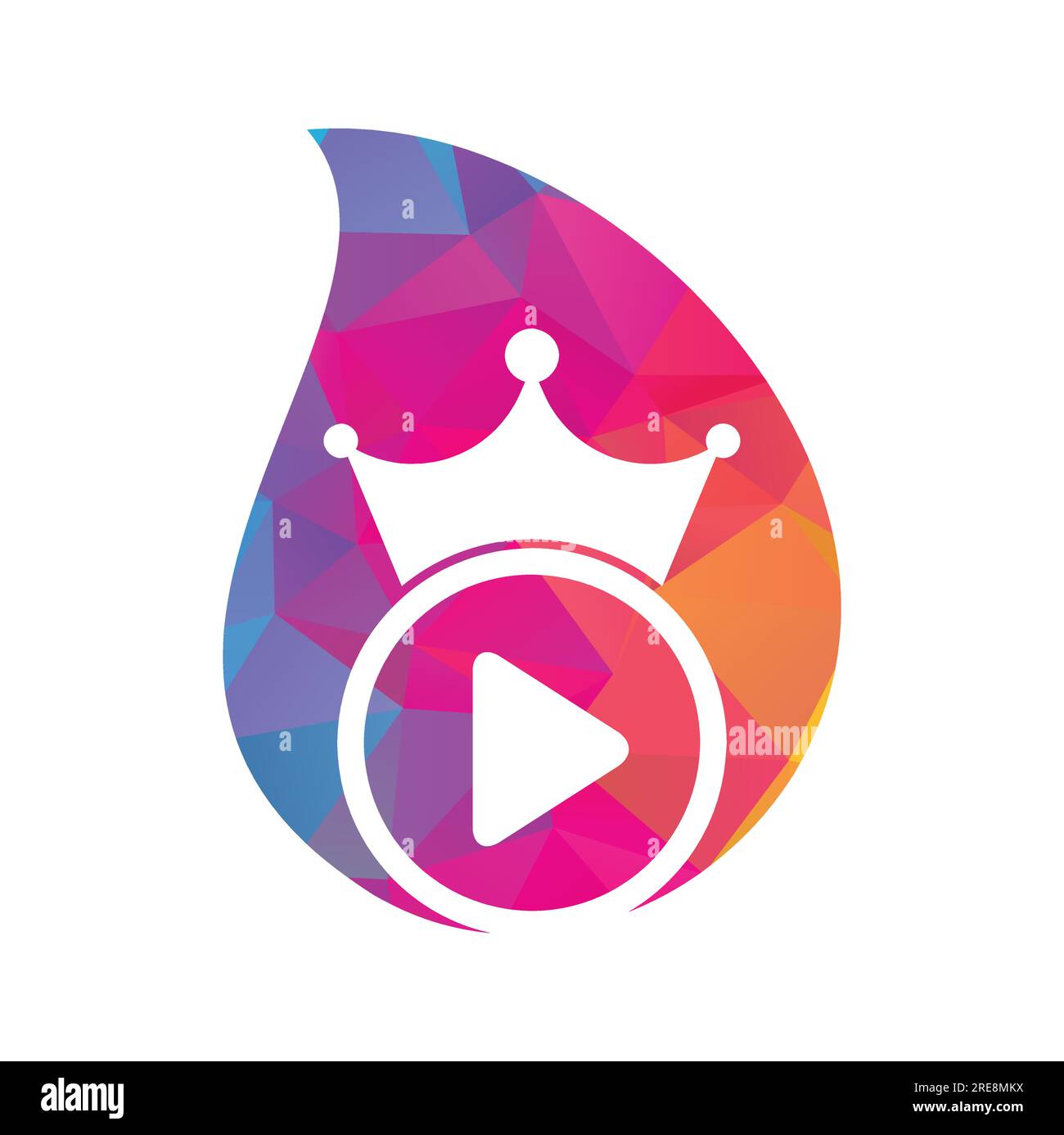 King Video vector logo design template. Royal film logo design vector ...