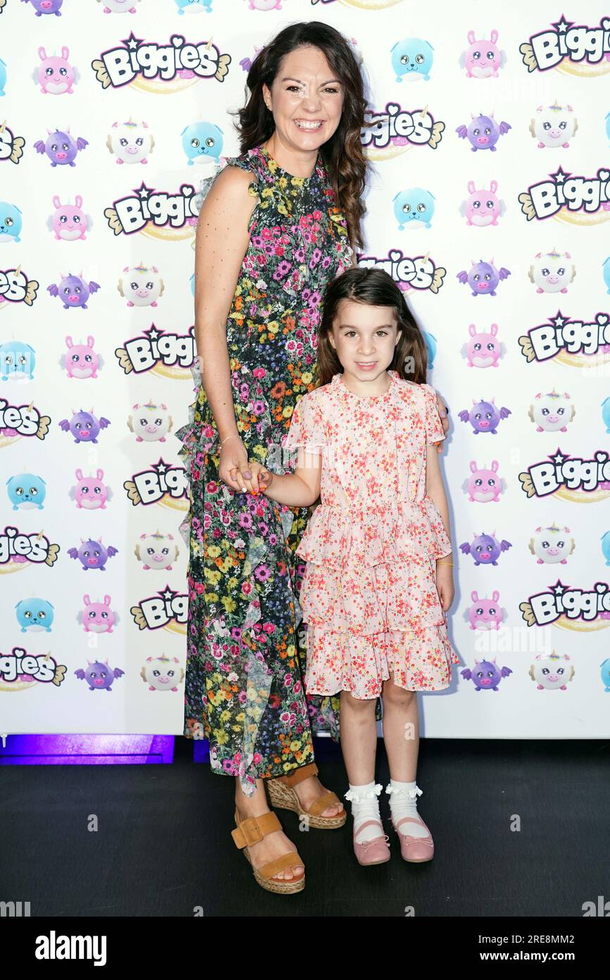 Laura Tobin and daughter Charlotte arriving for the launch of the new ...