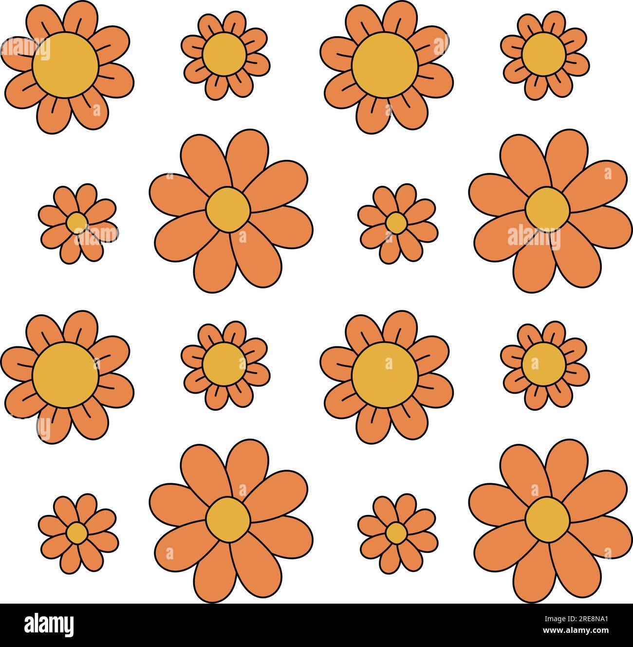 Groovy flowers hi-res stock photography and images - Alamy