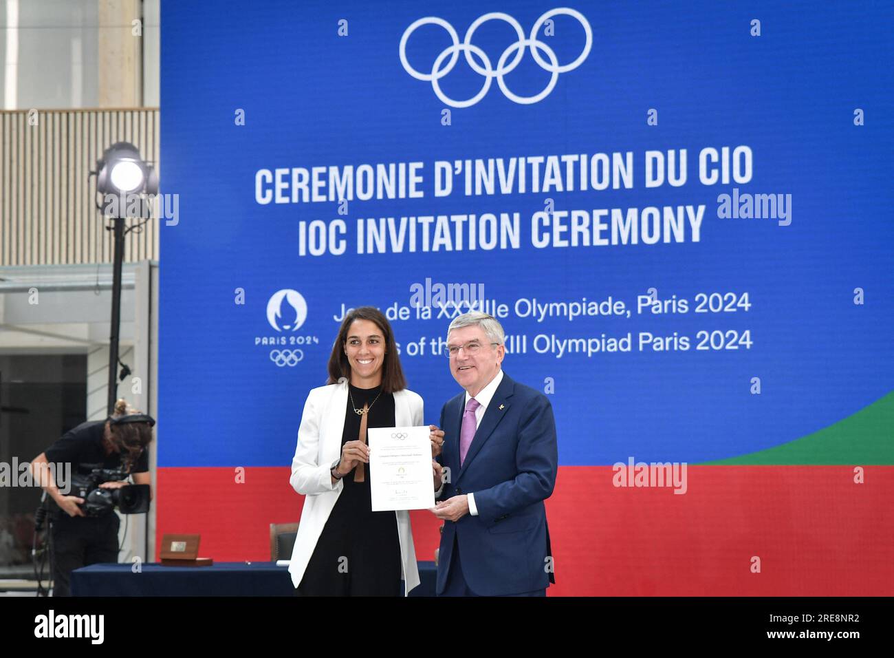 Paris, France. 26th July, 2023. Italian National Olympic Committee ...