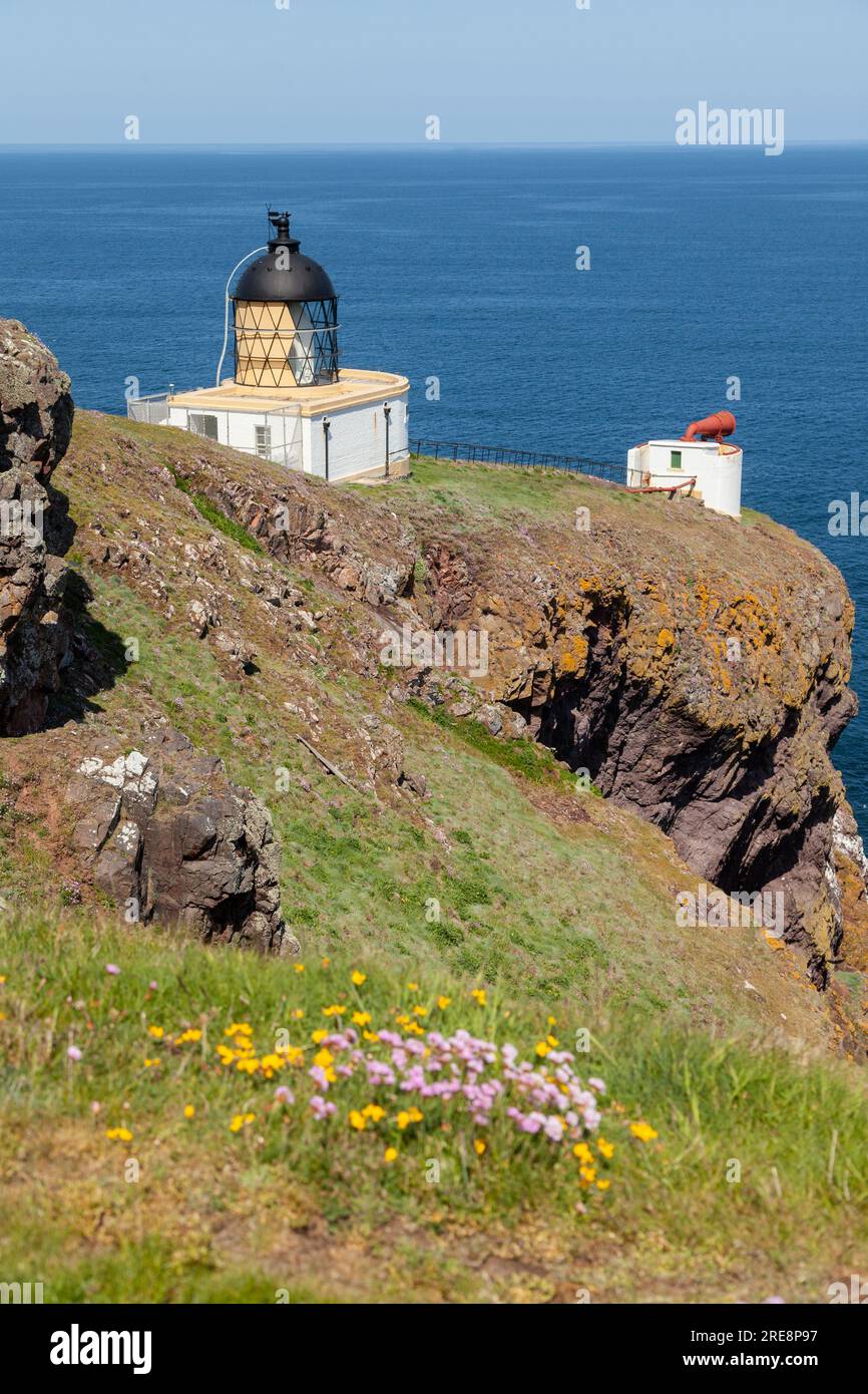 St Abb's Head Lighthouse was designed and built by the brothers David Stevenson and Thomas ...