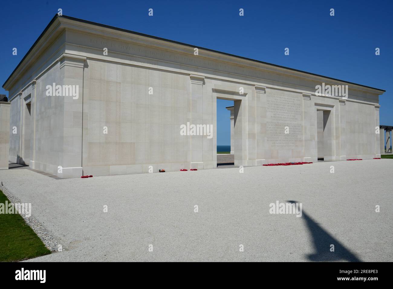 Memorial Stonework at The British Normandy Memorial Stock Photo - Alamy