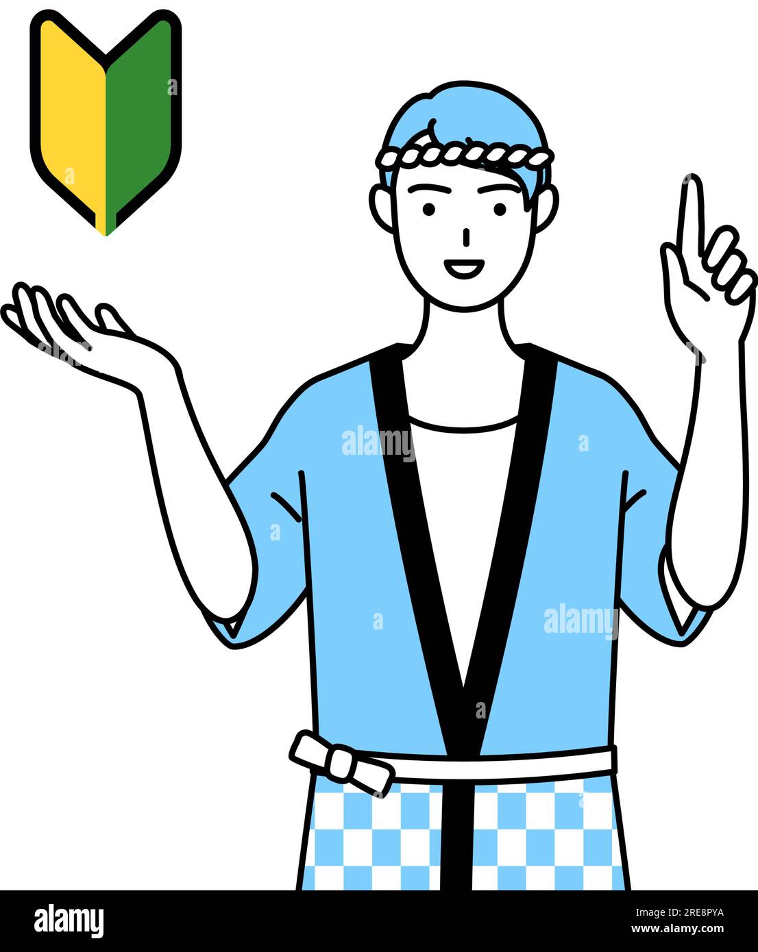 Man wearing headband young Stock Vector Images - Alamy