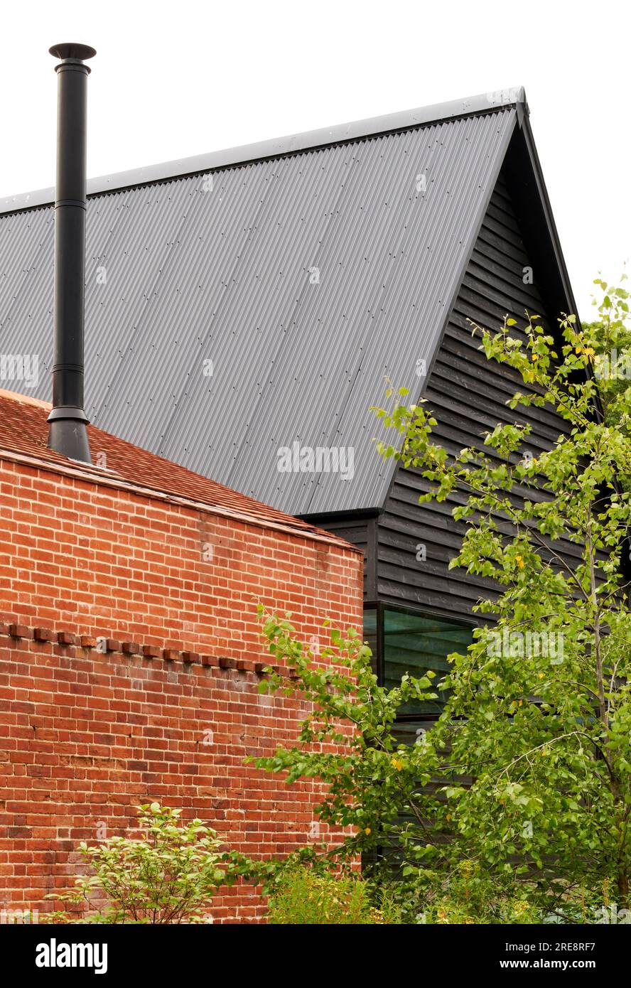 Exterior view of barn roof. Listed Farmstead, Suffolk, United Kingdom ...