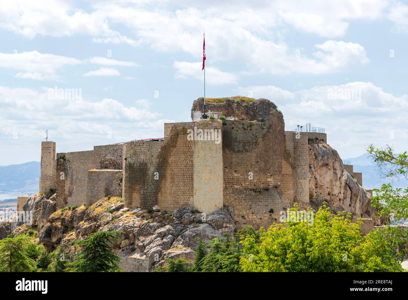 Harput Castle in Elazig Turkey. Harput Castle also known as Sut Kalesi ...